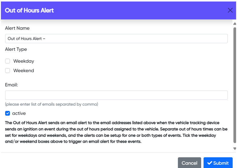 Alert - Out of Hours – Cubo Support Knowledge Base