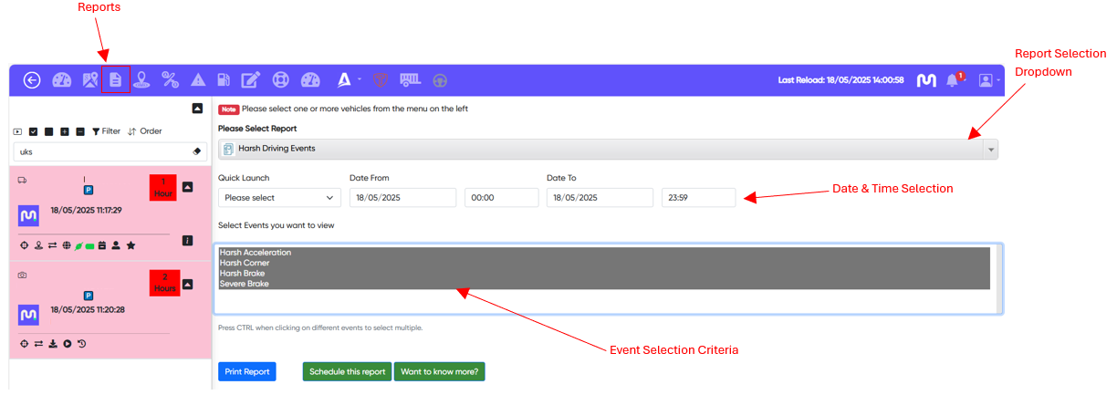 Harsh Driving Events – Cubo Support Knowledge Base